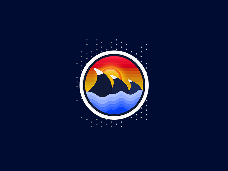 Sunset Logo by jagmeet bizra on Dribbble
