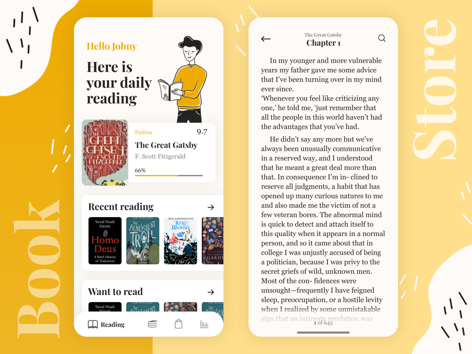 Book Reading App by Ivan Borisov on Dribbble