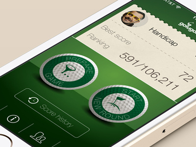 App main screen by Maria on Dribbble