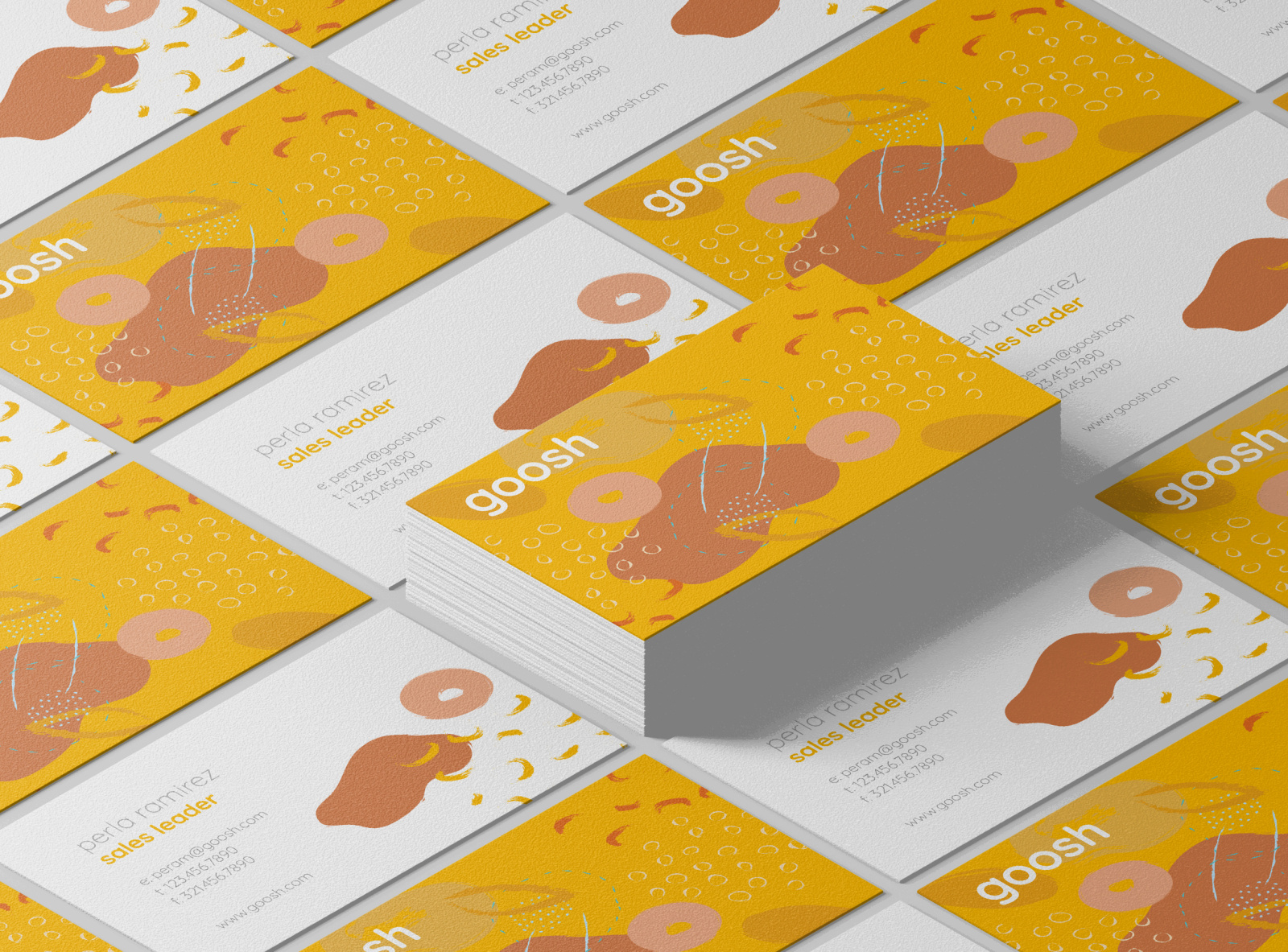 Goosh - Branding Mockup | Yellow Branding by Hectoor Creative Studio on ...