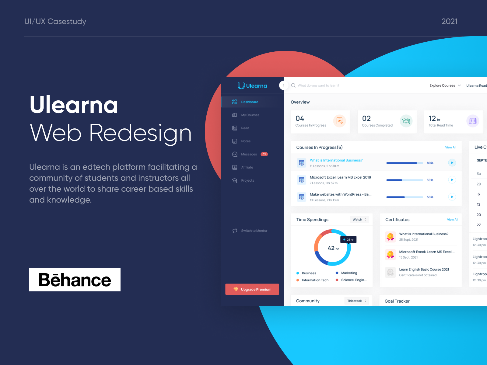 Ulearna Edtech Web Redesign by Dibbendo on Dribbble