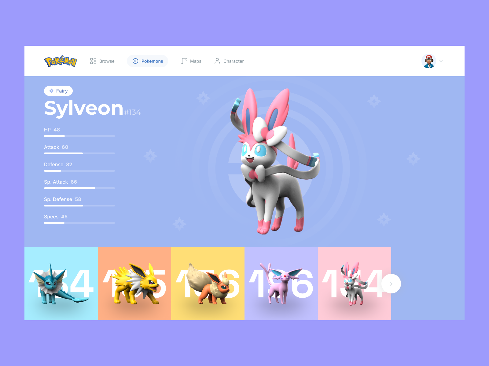Pokemon Interface UI Design by Murylo Henrique Toledo on Dribbble
