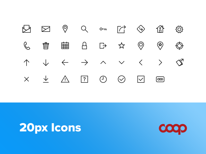 Icons pack fon corporate website - Coop Alleanza by Paolo Spot Valzania ...