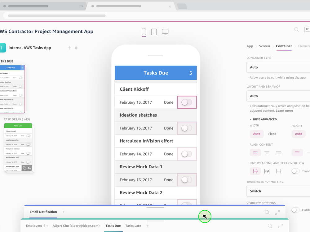 AWS "Honeycode" ("Beehive"/"AWS for Everyone") early concepts by Scott ...