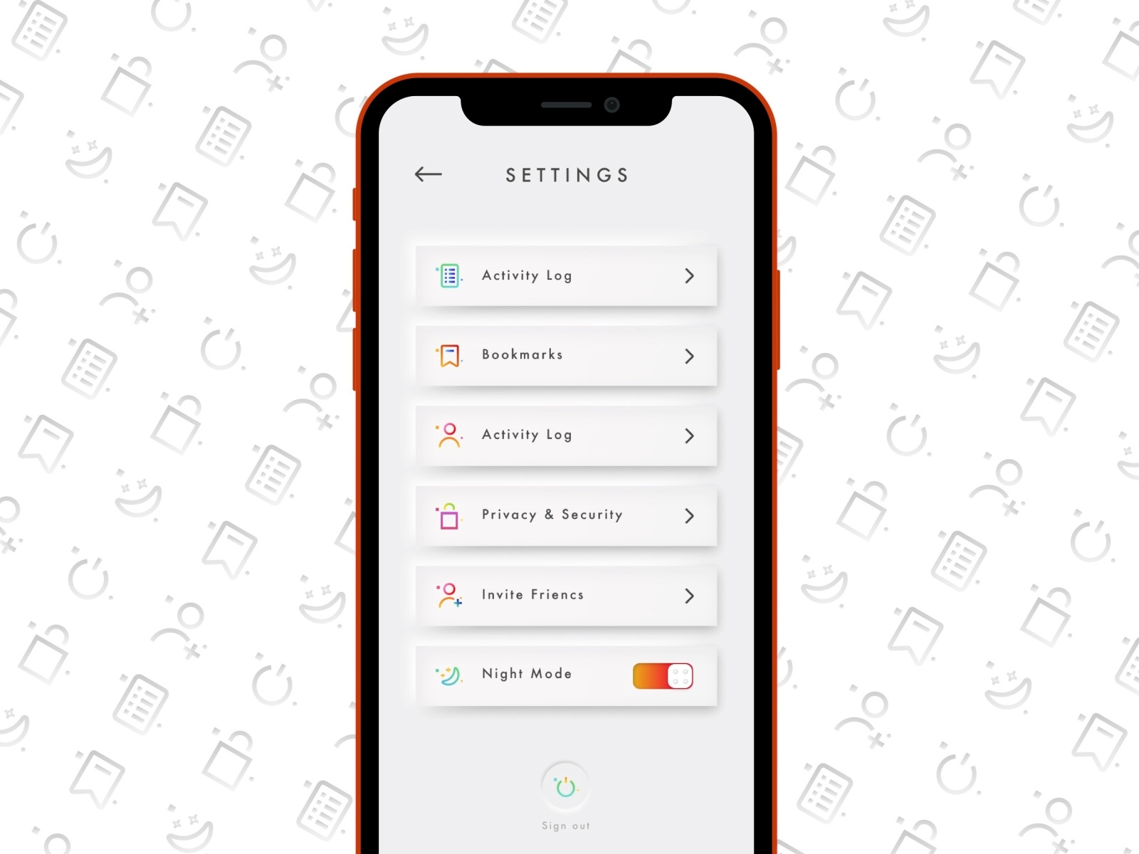 Settings - Daily UI Challenge by Marie Sara on Dribbble