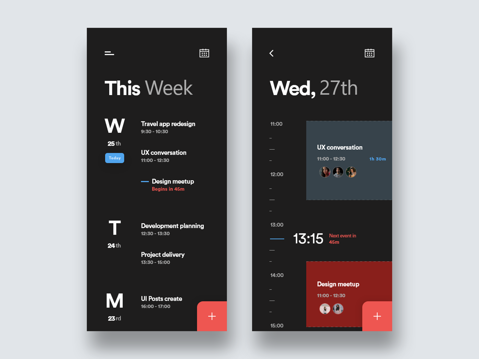 Task Planning App (Dark Theme) by Dinesh Kumar on Dribbble