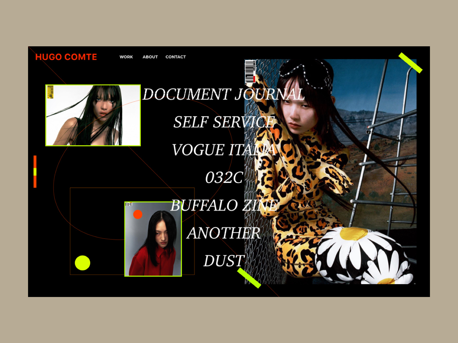 Hugo Comte Wesite Design by Chloe Lu on Dribbble