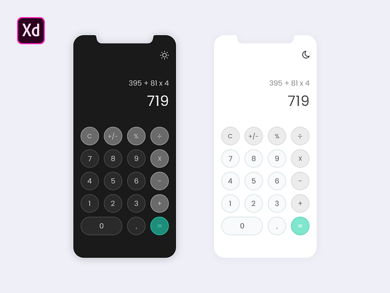 Calculator by Vimal on Dribbble
