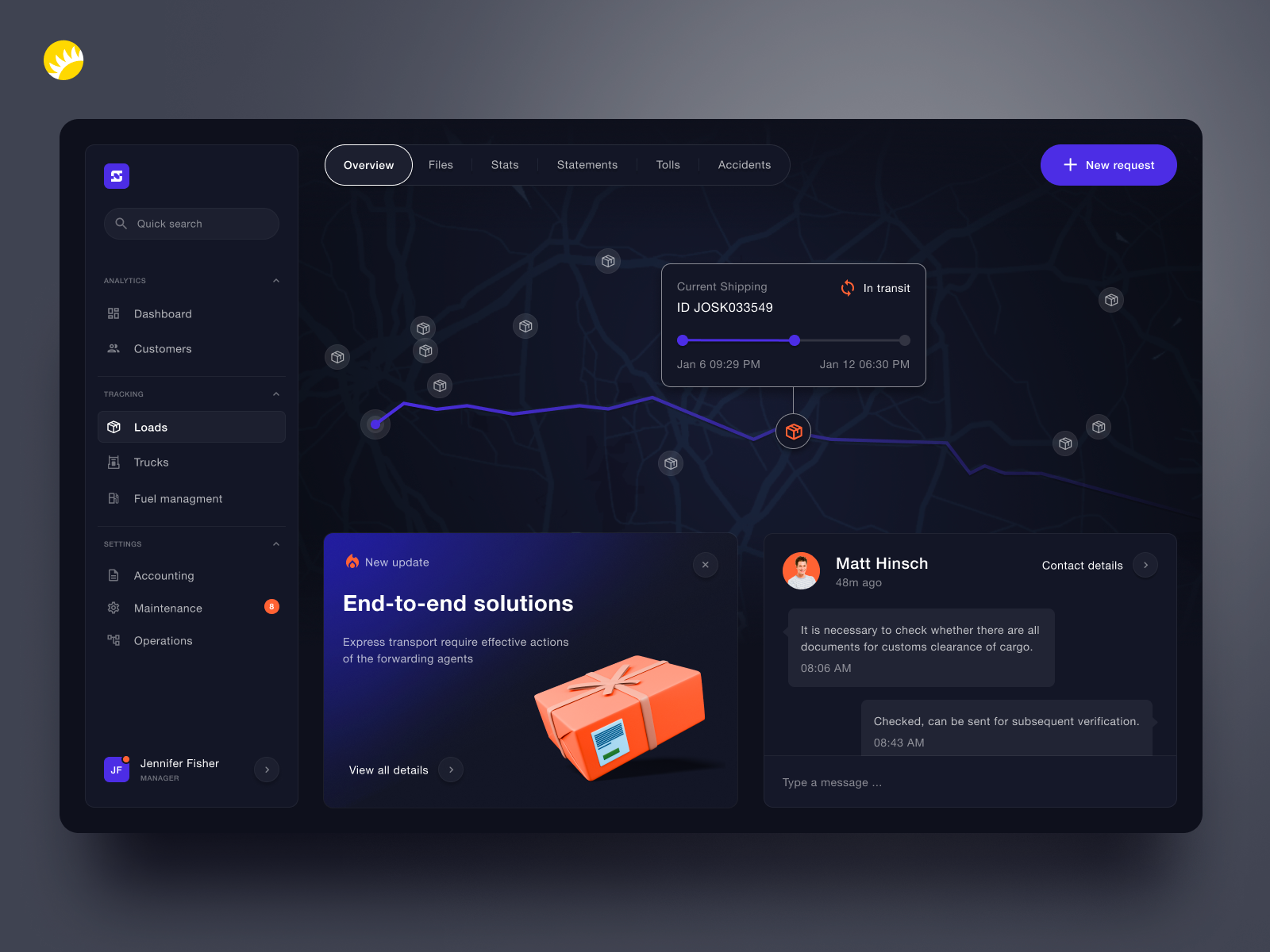 Cargo Delivery App Concept by Evgenii for Andersen Design on Dribbble