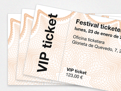 Hard tickets by Hugo Cornejo on Dribbble