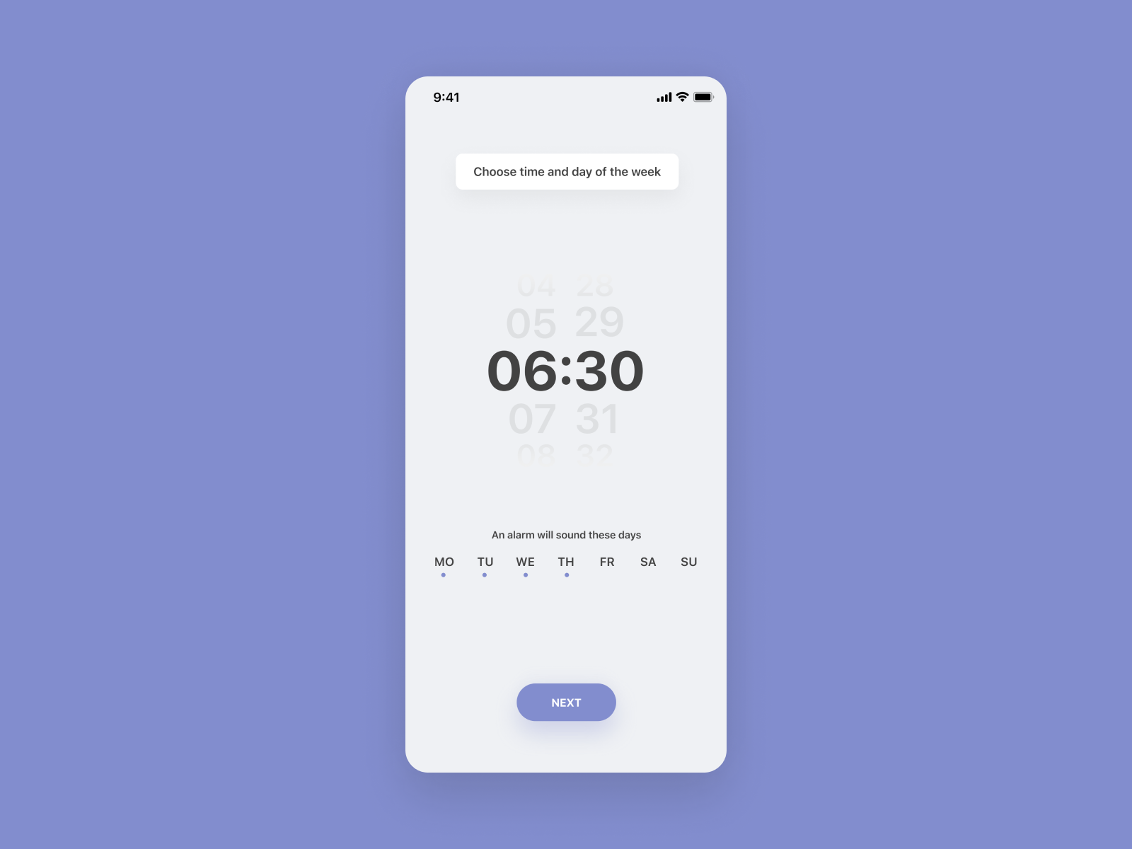 Clock App by Michael Novikov on Dribbble