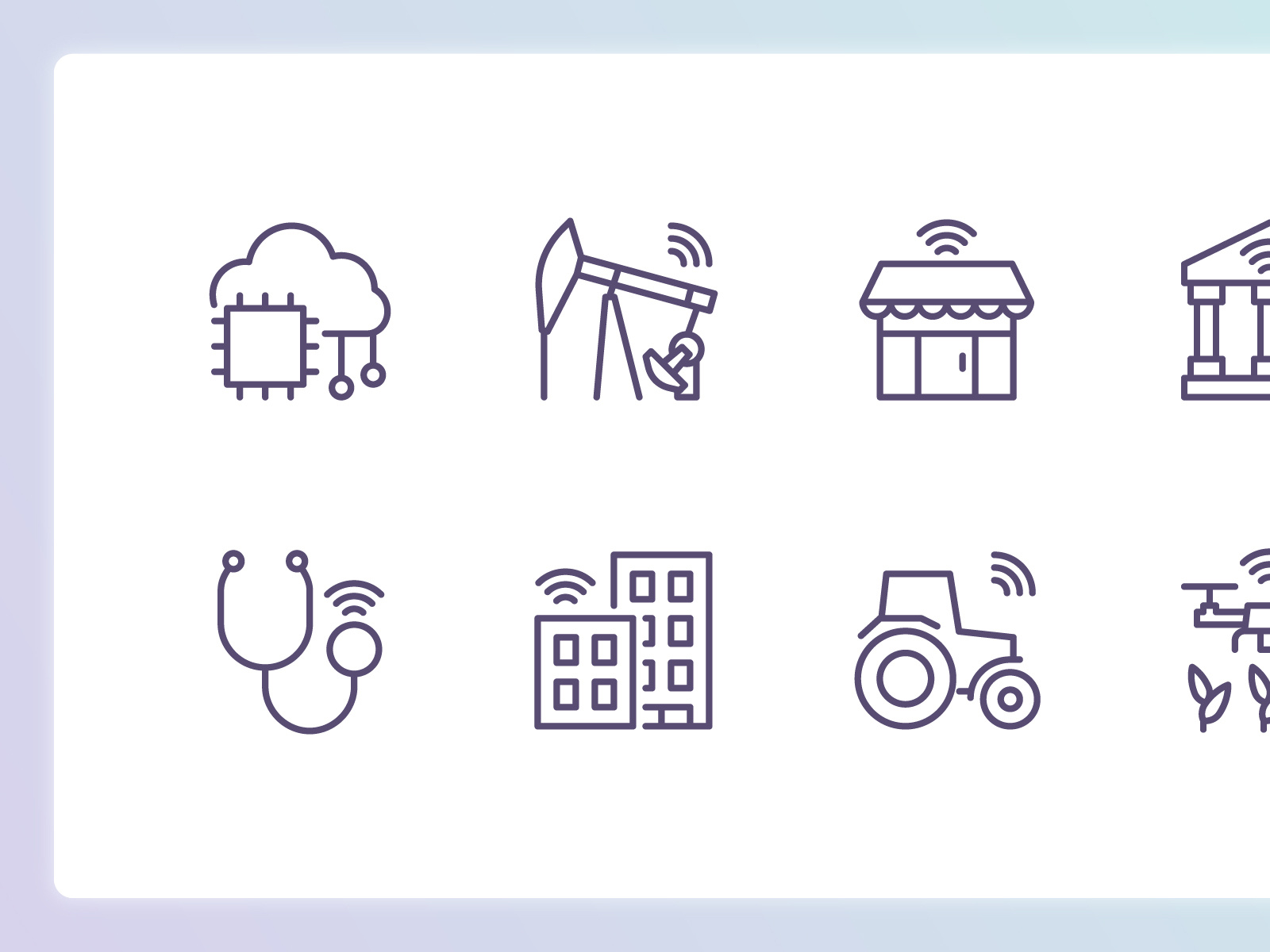 IIoT outlite icons by Olga Prikhodko on Dribbble