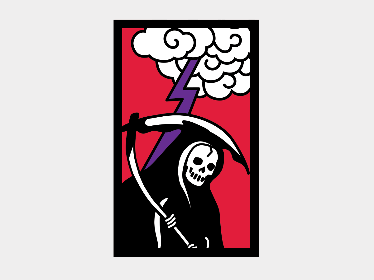 Reaper and lightning by Futaba Hayashi on Dribbble