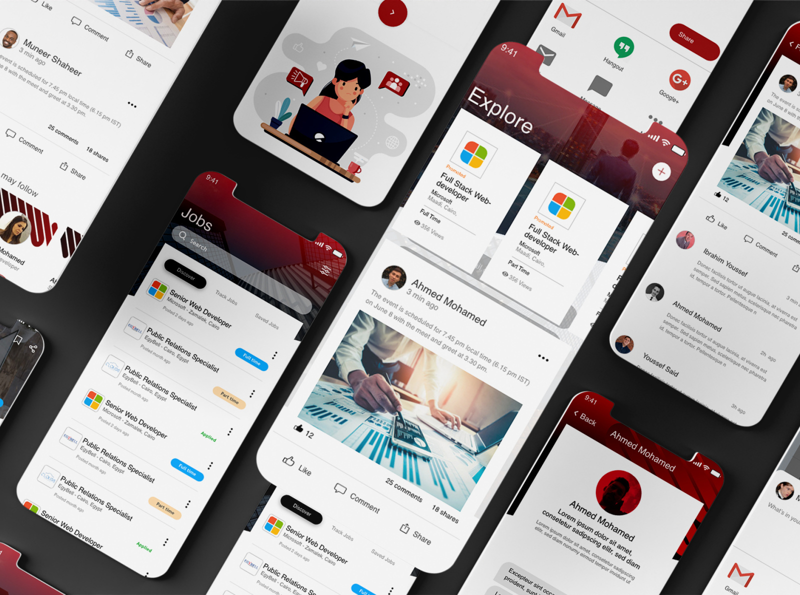 Expo Mobile Application by Angela Awad on Dribbble