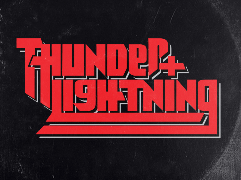 Thunder + Lightning Lettering Treatment by Britta Buescher on Dribbble