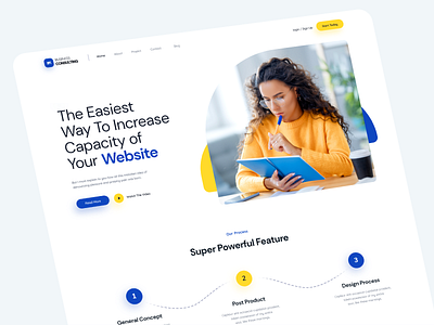 Business Landing by Mohammad Azizi on Dribbble