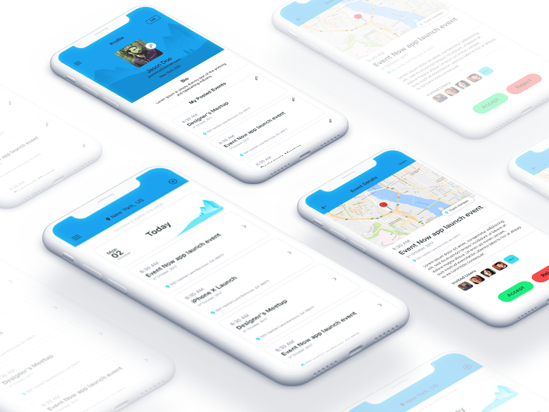 Events Near You Iphonex Uiux By Capermint On Dribbble 