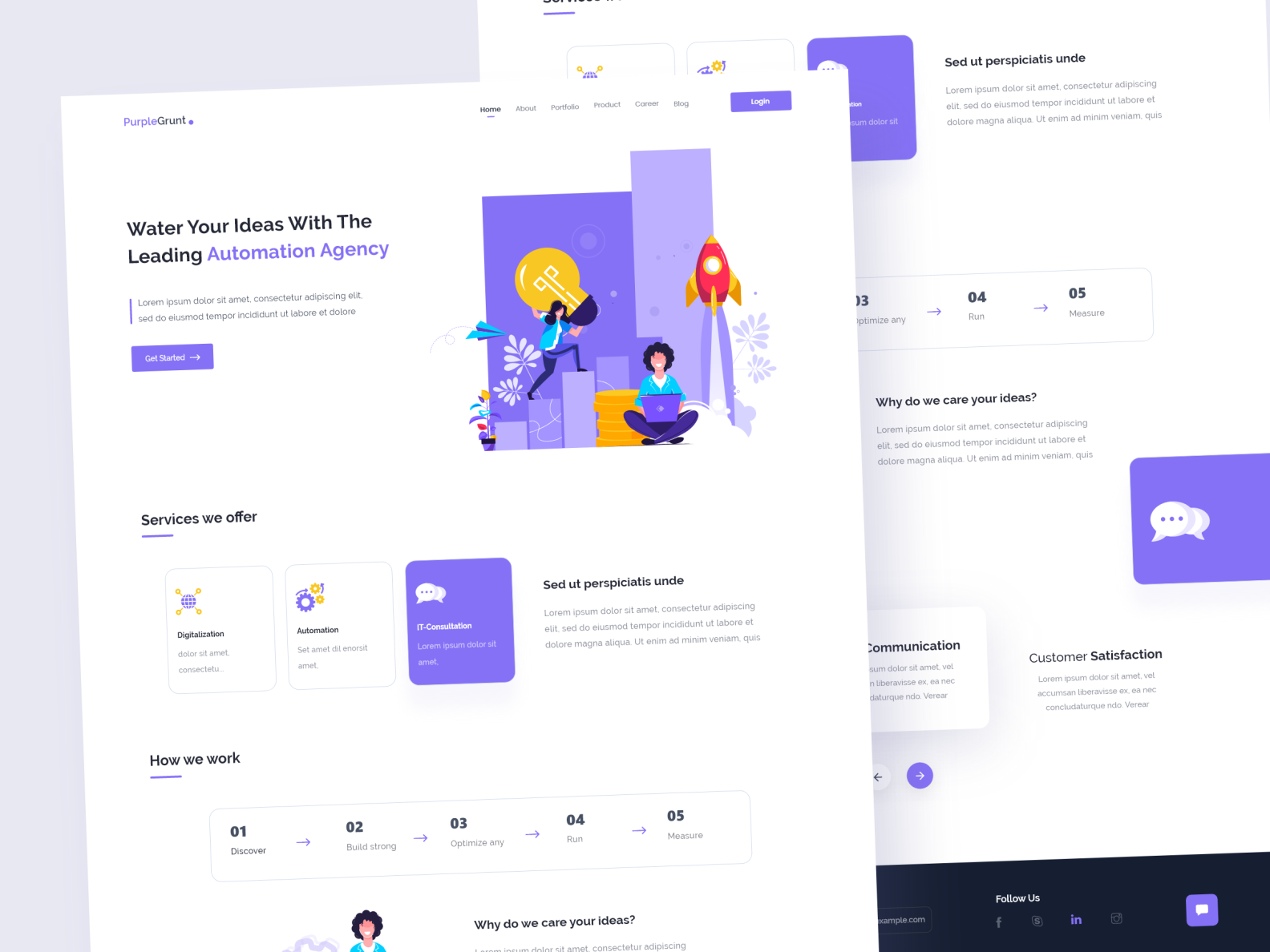 Automation Agency - Landing Page 😊 by Razy Hassan on Dribbble