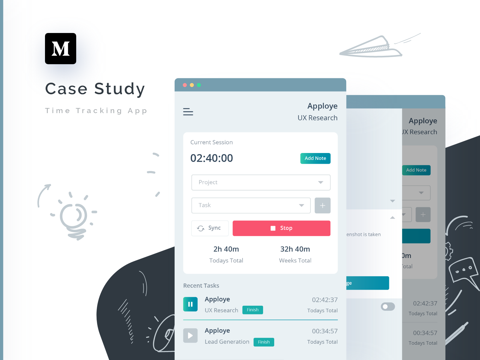 Time Tracking App - Case Study 😊 by Razy Hassan on Dribbble