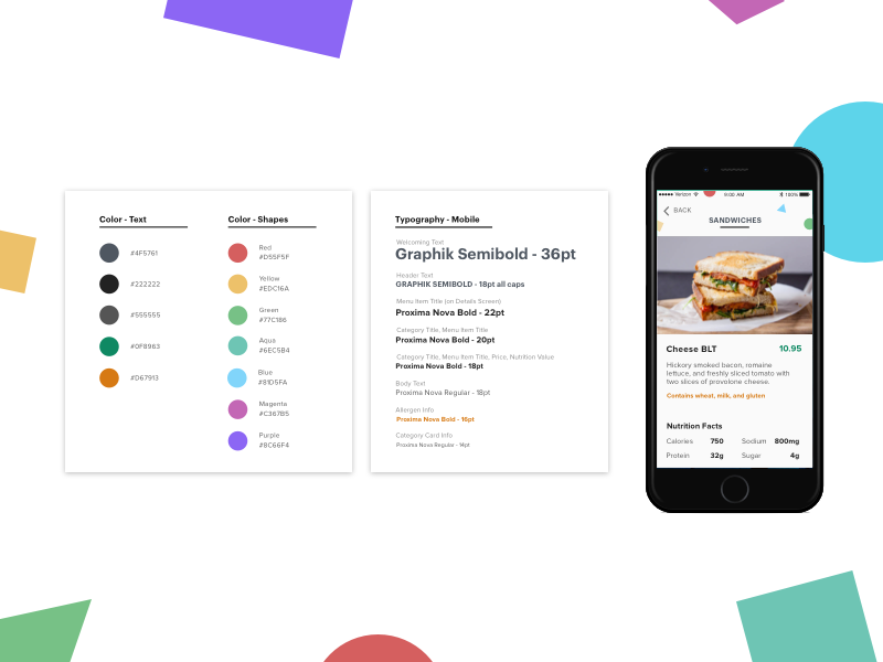 Café Menu Experience - Visual System by Andrew Kim on Dribbble