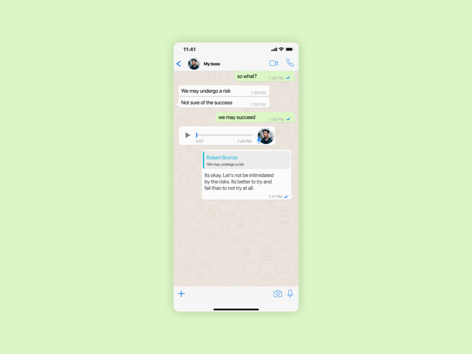 Scheduled messages on WhatsApp - Concept by Yossi Guetta on Dribbble