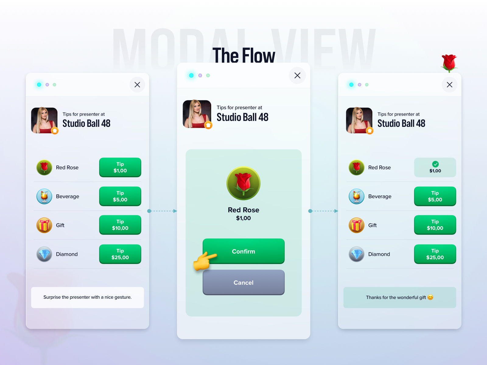 LiW Games Modal View Flow by Dinko Job on Dribbble