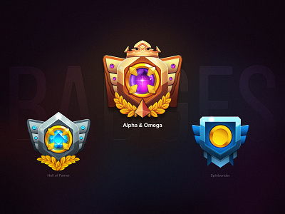 Rank System Badge Series by Dinko Job on Dribbble