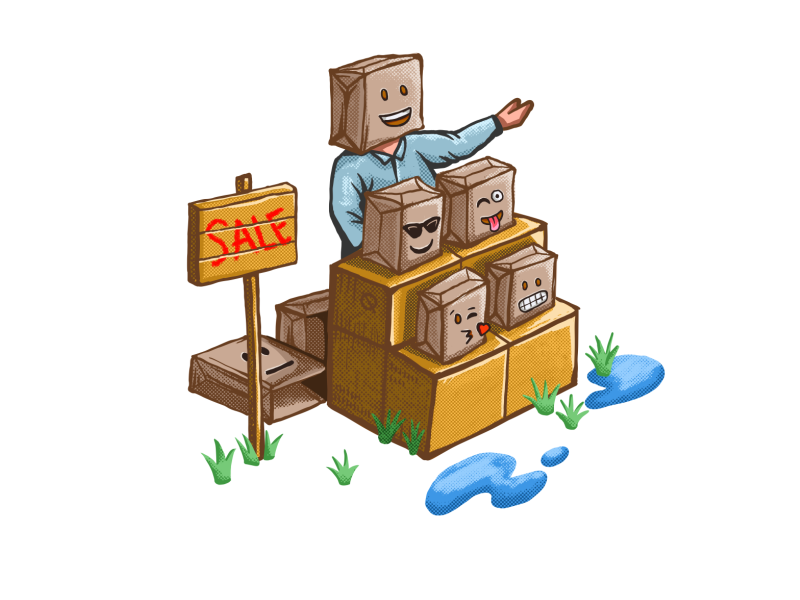 Selling face by Artvin on Dribbble