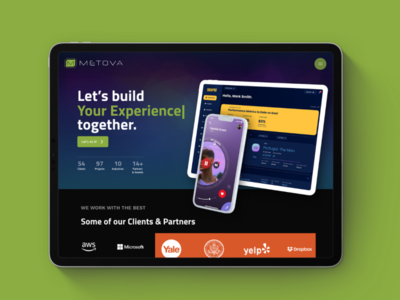 Metova Homepage Hero Section by Manuel Velazquez on Dribbble