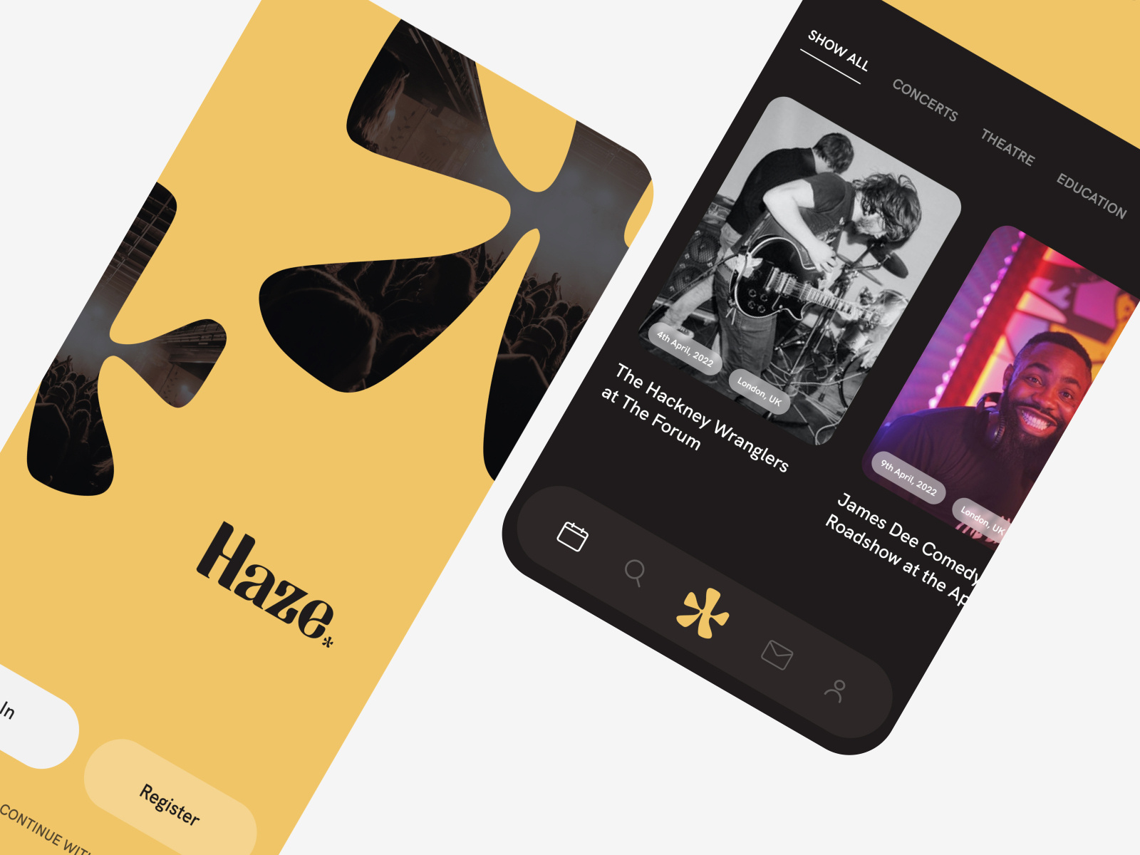 App design for Haze by Sam Savill on Dribbble