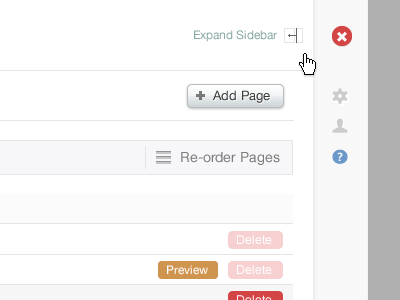 Sidebar concept by Nathan Pitman on Dribbble