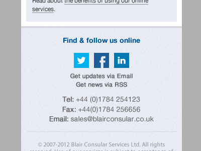 Mobile footer by Nathan Pitman on Dribbble