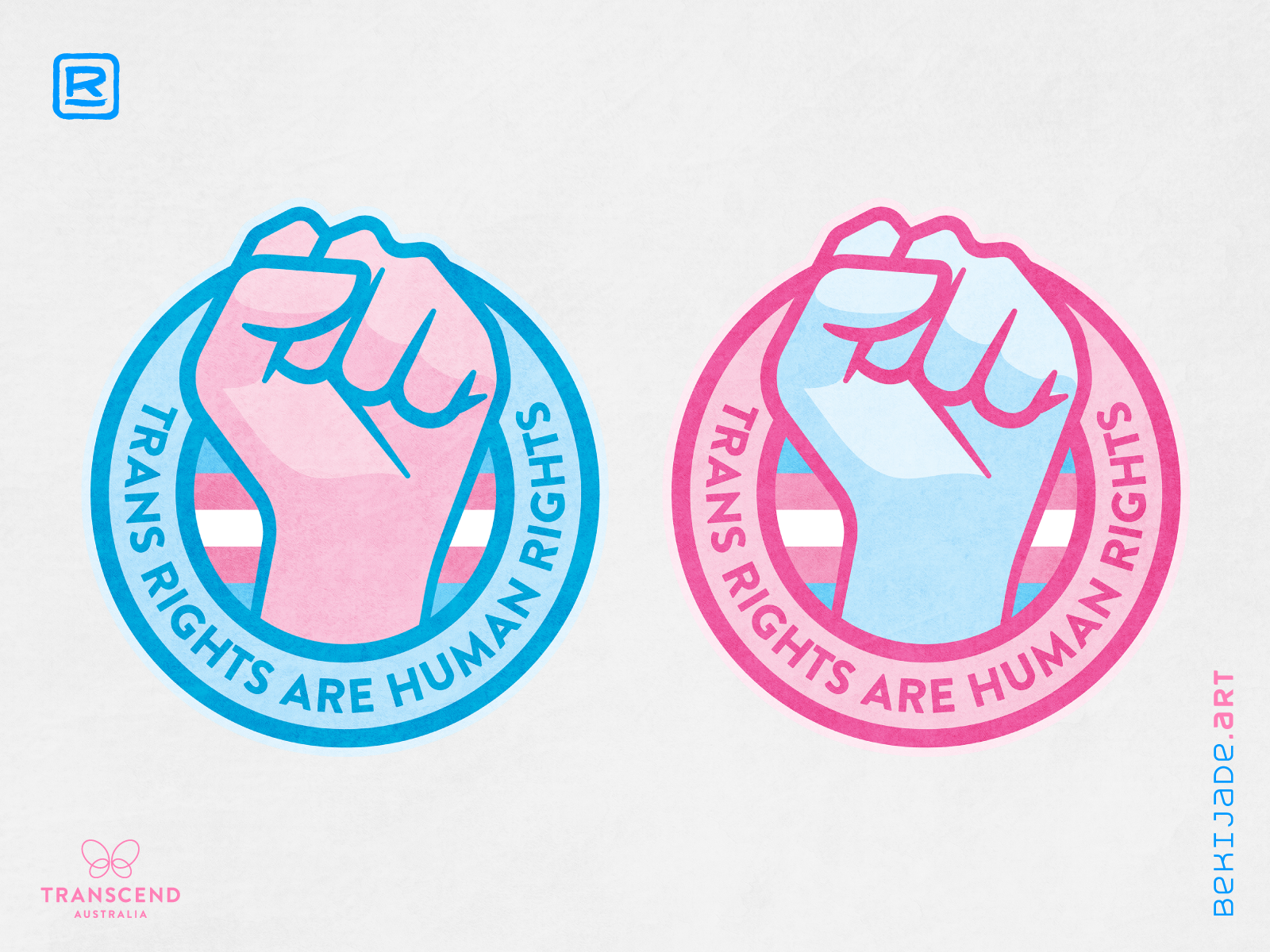 Trans Rights - Colour by Rebecca Bailey on Dribbble