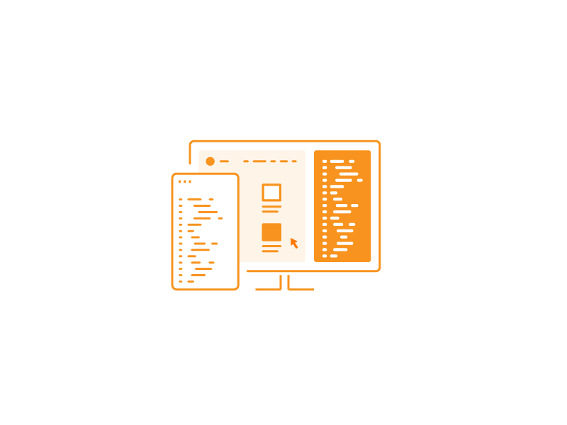 Netguru services icons - orange by Bart Bak for Netguru on Dribbble