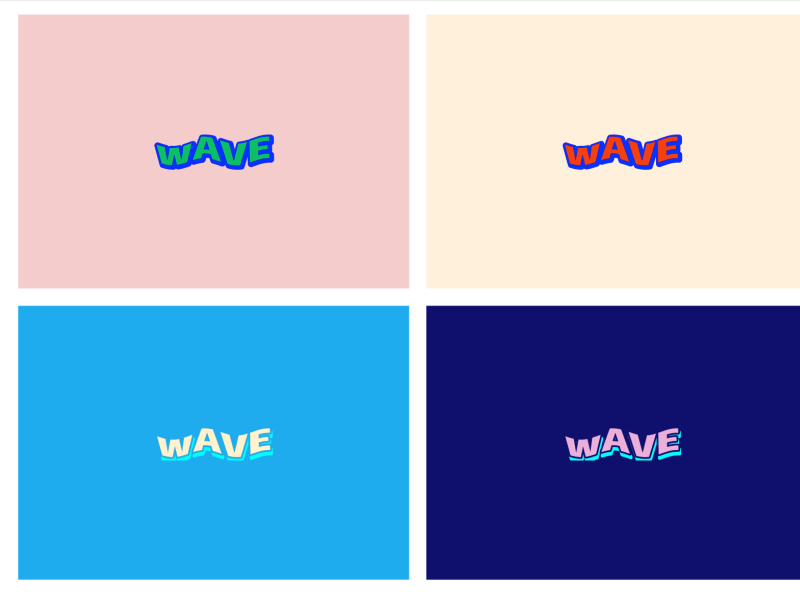 Wave Text Effect Logo Design Variations by Joyphie Yu on Dribbble Wave Text Effect Logo Design Variations by Joyphie Yu on Dribbble