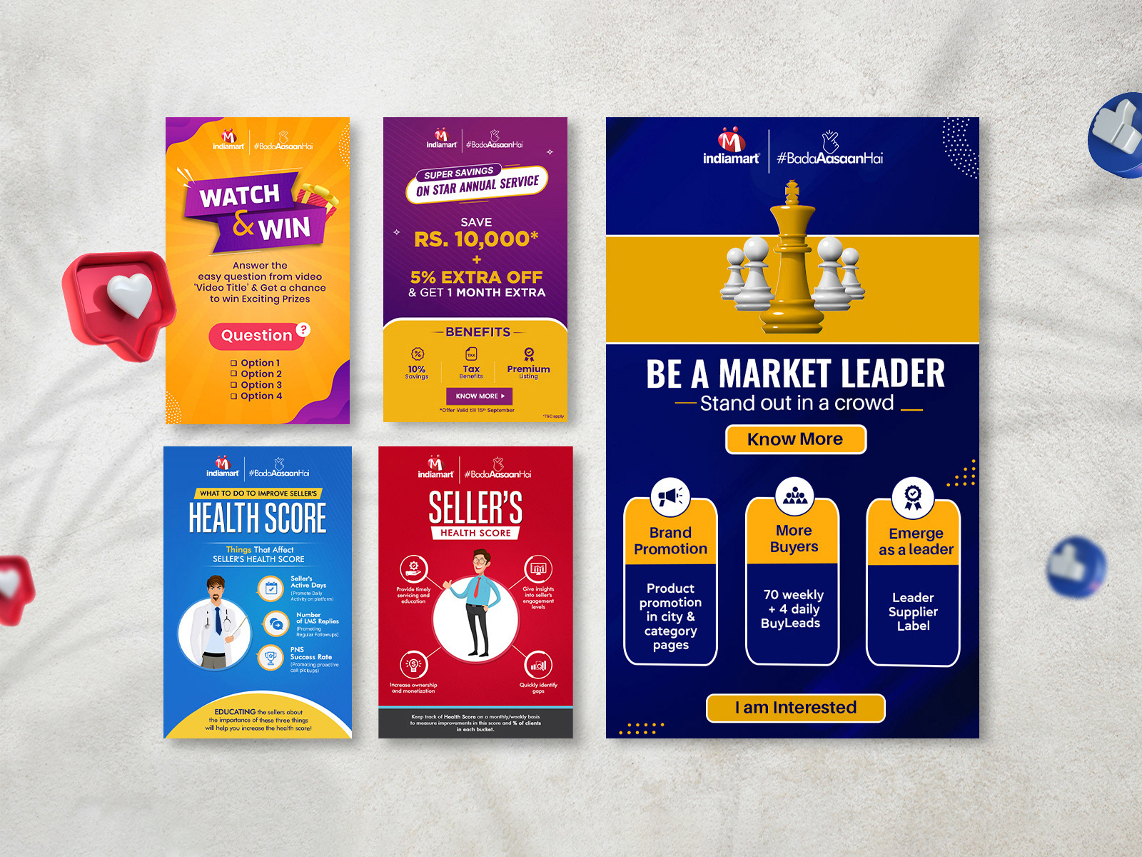 IndiaMart | Social Media ad Designs 02 by Rabbixel on Dribbble