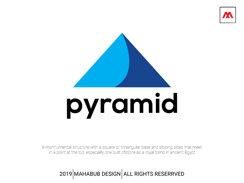 Pyramid Logo by Ma Masud Hossen on Dribbble