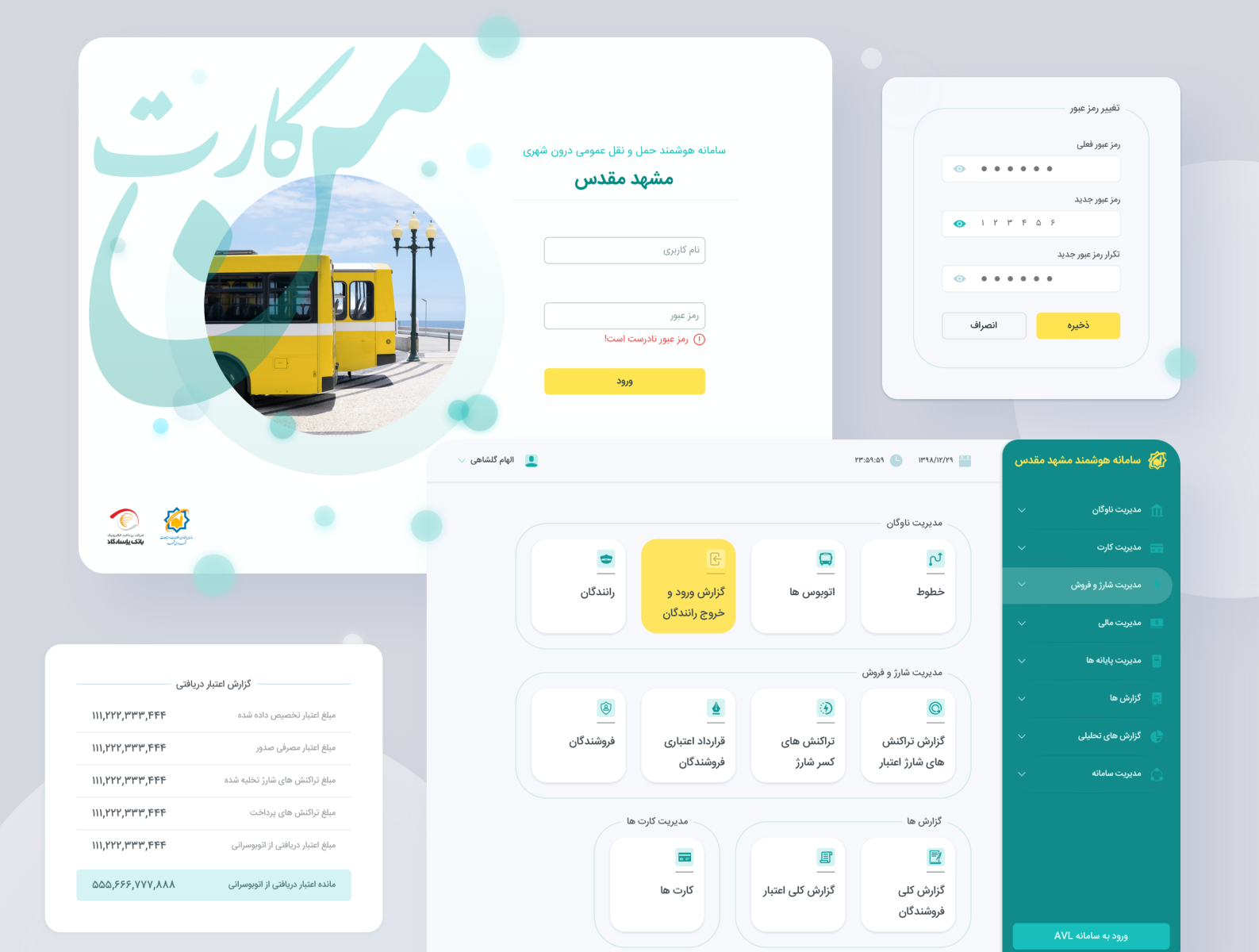 Bus schedule dashboard by Elham on Dribbble