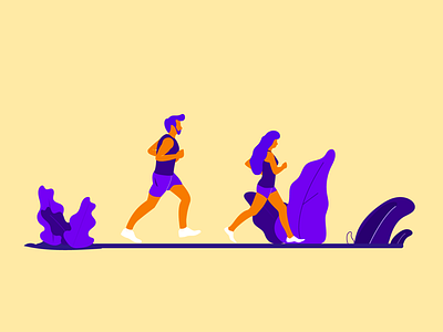 Runners by Manoj Jadhav on Dribbble