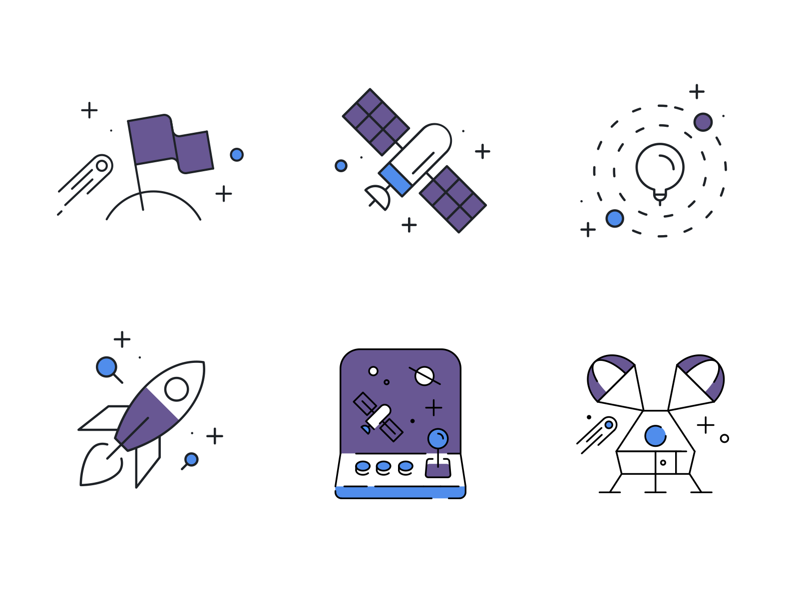 Space Icons Set by ejik on Dribbble