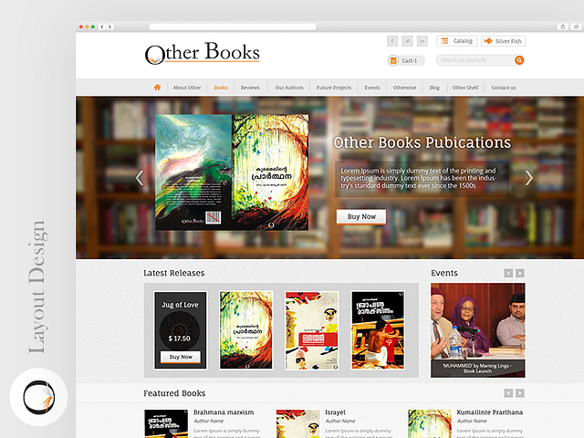 Book Store Website designs, themes, templates and downloadable graphic ...