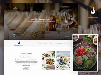 Chrome Public Kitchen Website Design by Sharaful Nizar on Dribbble