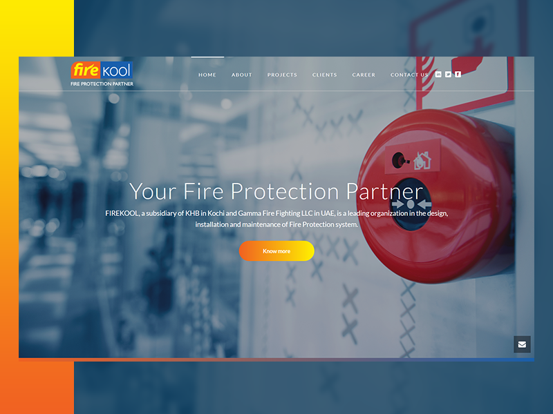 Fire Kool Website Design by Sharaful Nizar on Dribbble