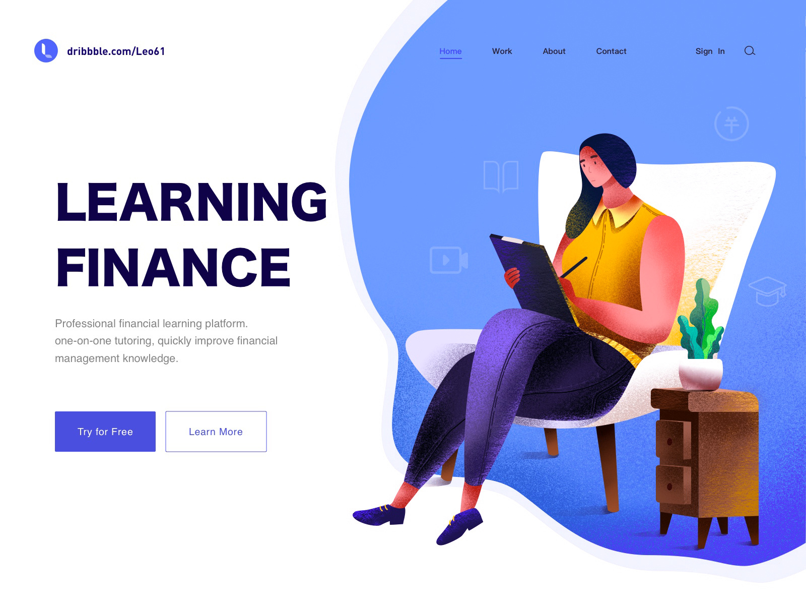 Learning finance by Leo for DCU on Dribbble