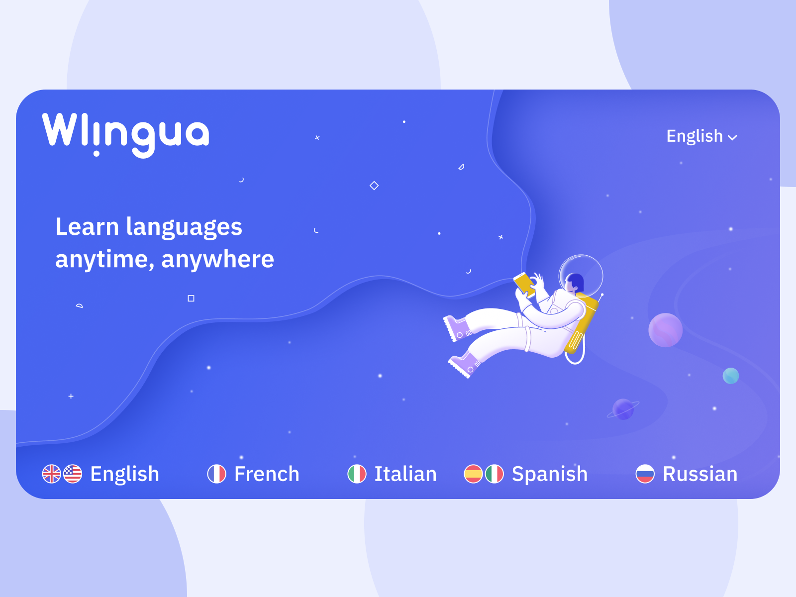 Language learning platform by Ana Roca on Dribbble