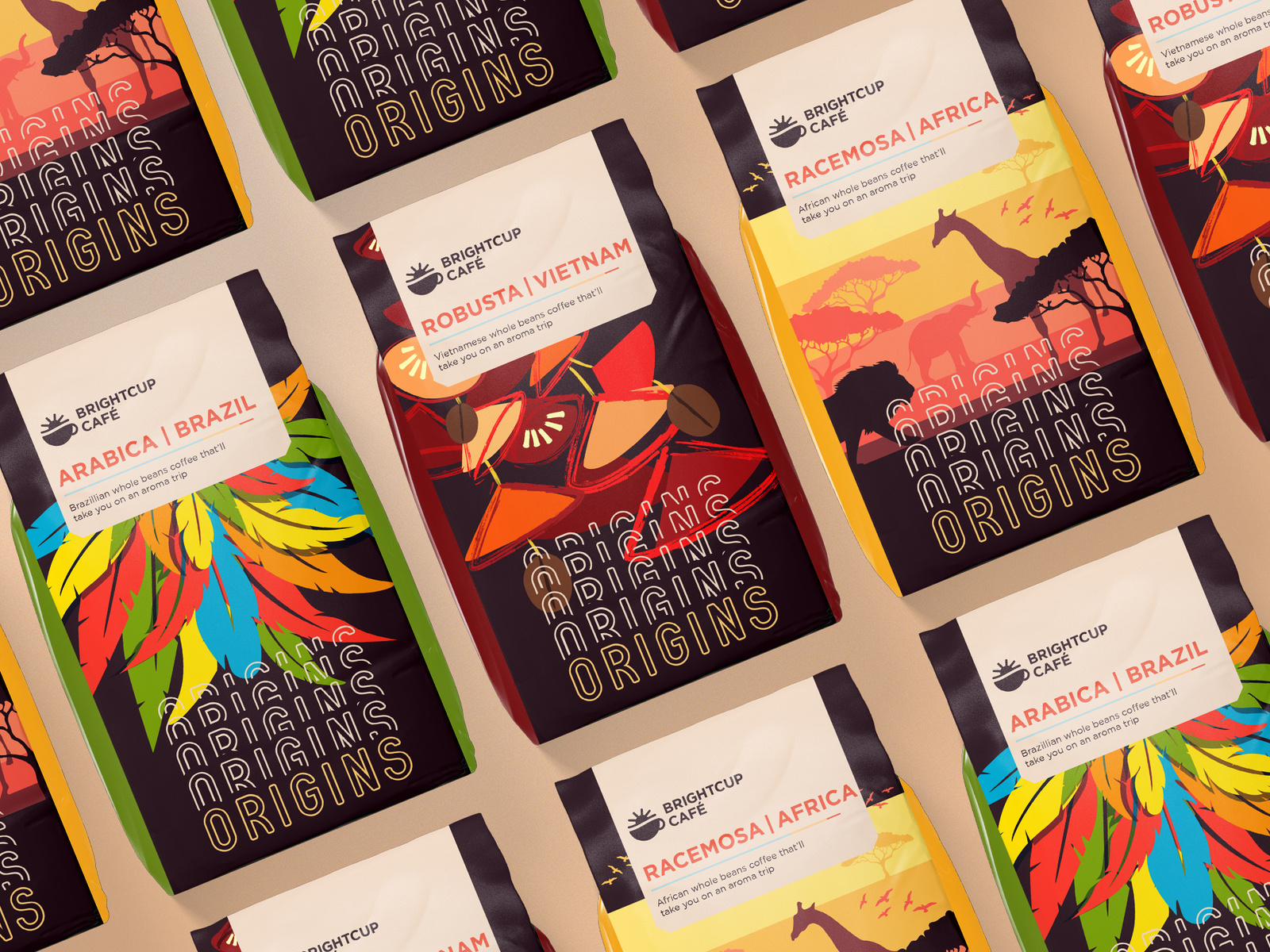Origins Coffee Packaging by Betina Todorova on Dribbble