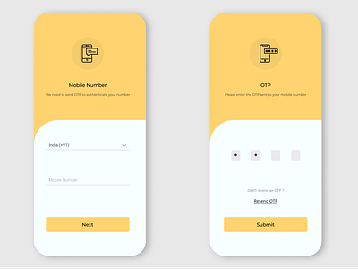 otp screen by Sathish on Dribbble