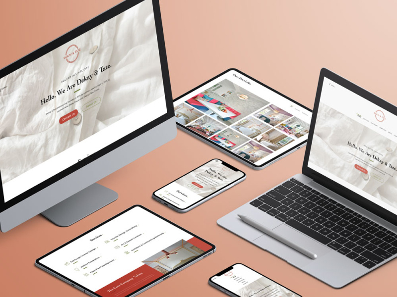 Dekay & Tate Interior Design - High Fidelity Wireframes by Keely on ...