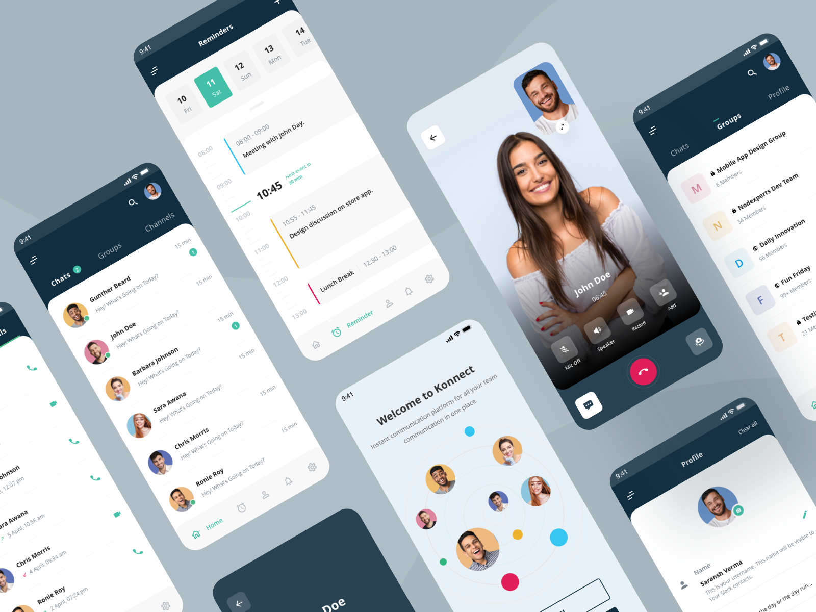 Business Communication Mobile App by Saransh Verma on Dribbble