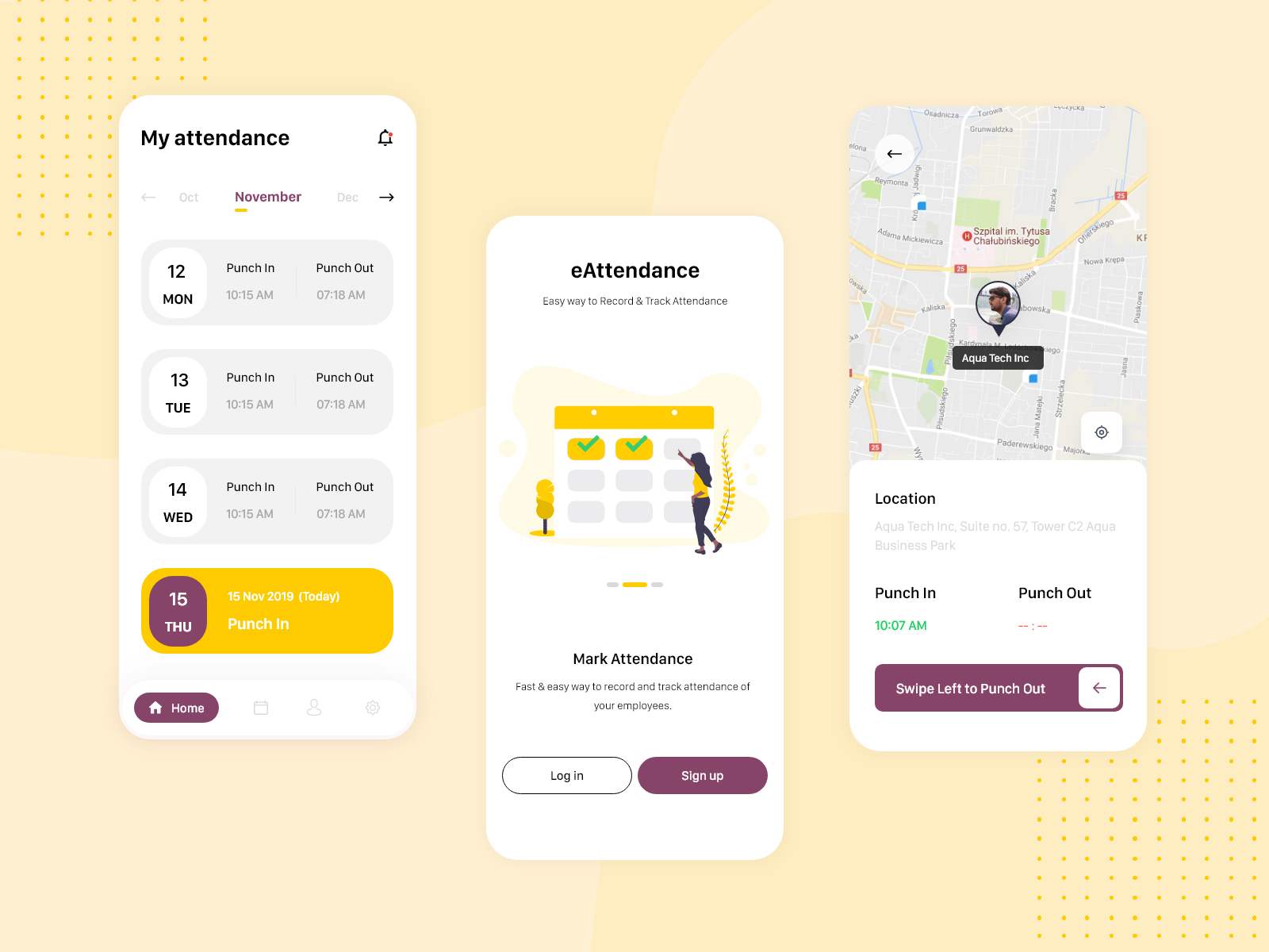Attendance App UI + 1 Dribbble Invite by Saransh Verma on Dribbble